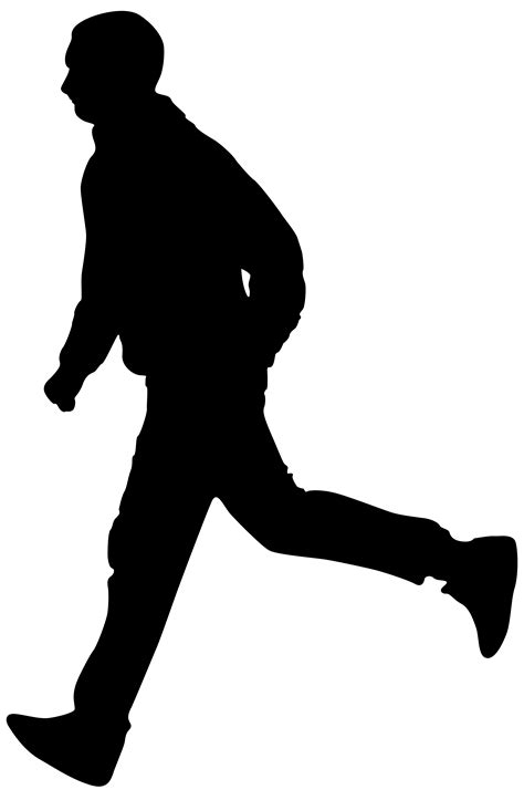 Running Man Silhouette Png Clip Art Image Artofit