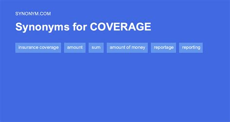 Another Word For Coverage Synonyms And Antonyms