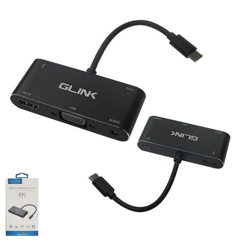 Usb C To Hdmi Vga Adapter Gl058 Glink Remax Thailand
