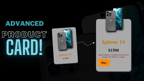 Product Card Ui Design Using Html Css E Commerce Card Youtube