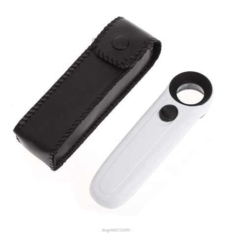 40x Handheld 2 Led Light Magnifier Reading Magnify Vicedeal