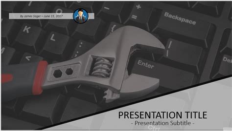 Free Computer Repair PowerPoint SageFox PowerPoint Templates