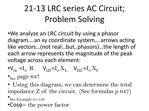 PPT 21 13 LRC Series AC Circuit Problem Solving PowerPoint Presentation ID 6557741