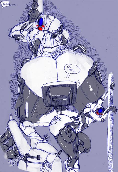 Rule 34 Bent Over Female Geth Male Mass Effect Masturbation Penis Robot Roly X 973121