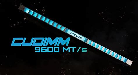 colorful developing ddr5 cudimm memory kits rated at 9 600 mt s