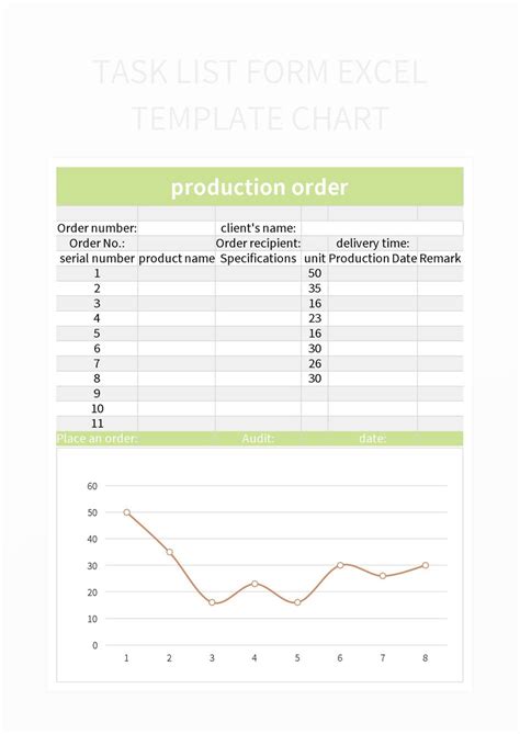 Task List Form Excel Template Chart Excel Template And Google Sheets File For Free Download