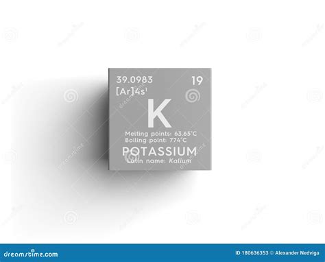 Potassium Kalium Alkali Metals Chemical Element Of Mendeleev S