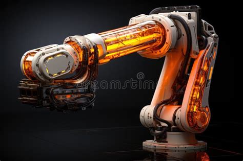 Robotic Arm Modern Industrial Technology Generative Ai Stock Illustration Illustration Of