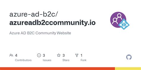 Github Azure Ad B C Azureadb Ccommunity Io Azure Ad B C Community Website