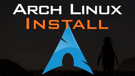 How To Install Arch Linux A Guide W Networking And User Setup UEFI BIOS YouTube