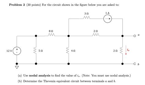 Solved Problem 2 30 Points For The Circuit Shown In The