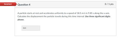 Solved A Particle Starts At Rest And Accelerates Uniformly Chegg