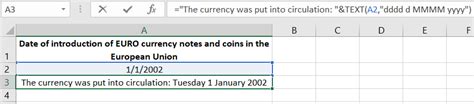 examples of formulas for converting date formats in excel