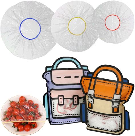 4 Packs100 Count Each 3 Sizesfood Grade Food Covers Elastic Bowl