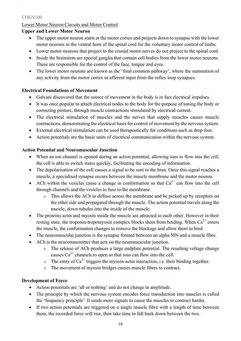 Cogs100 Introduction To Cognitive And Brain Sciences Notes Cogs1000