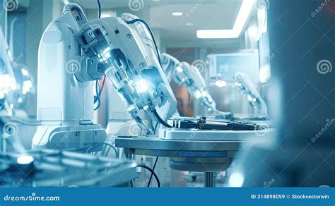 Robot Precision Medical Equipment Stock Illustration Illustration Of Invasive Robot 314898059