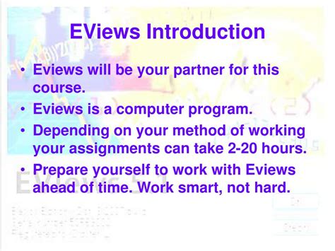 Ppt Eviews Tutorial Powerpoint Presentation Free Download Id3581704