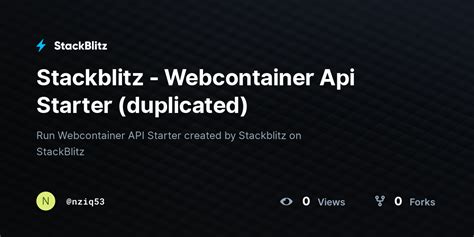 Stackblitz Webcontainer Api Starter Duplicated Stackblitz