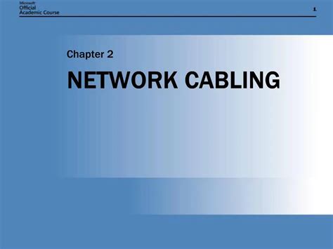 PPT NETWORK CABLING PowerPoint Presentation Free Download ID