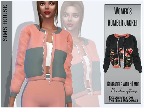 Womens Bomber Jacket The Sims 4 Catalog