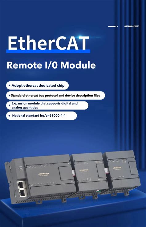 Ec2a Ethercat Bus Remote Distributed Io Module Amsamotion