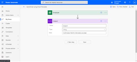 Send An Email Using Power Automate Flow