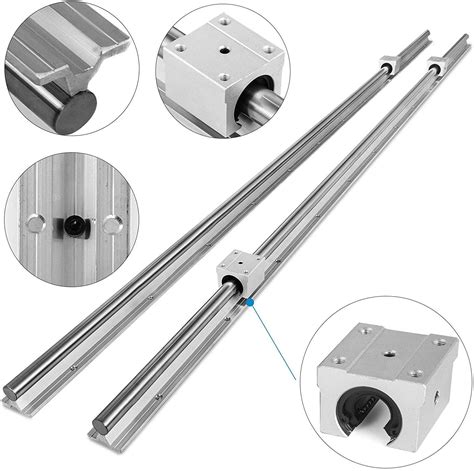Intsupermai Aluminum Cylindrical Guide Linear Slide Rail Supported Linear Rail Shaft Rod 59