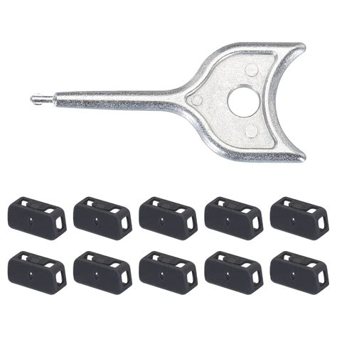 Uxcell 10pcs Port Blocker Locking Db9 Male Port Dust Blocker With Metal
