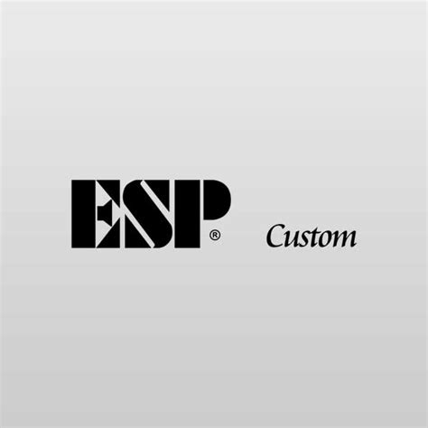 Esp Custom Luthier Headstock Decal Six String Stickers