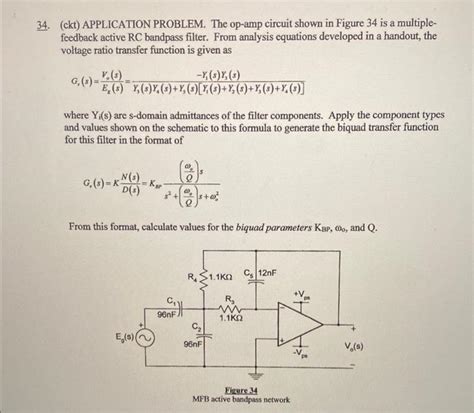 Ckt Application Problem The Op Amp Circuit Shown