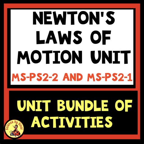 Teaching A Unit On Newtons Laws Of Motion Science By Sinai