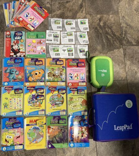 Leapfrog Leappad Learning System And Ultra Lot Books Cartridges And Carrying Cases 4709205141