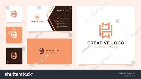Vector Graphics Initials Hm Logo Design Stock Vector Royalty Free 2180695427 Shutterstock