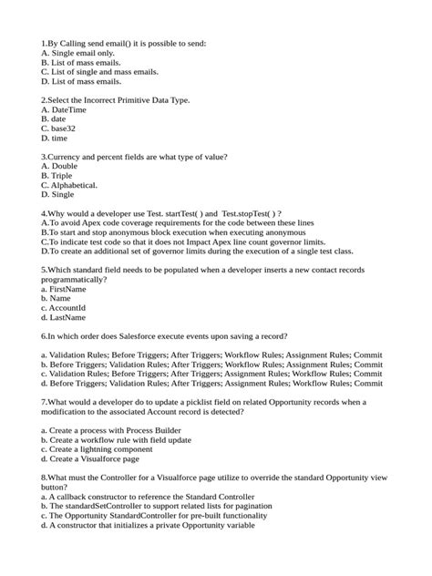 Apex Mcq Question1 Pdf Constructor Object Oriented Programming Programming