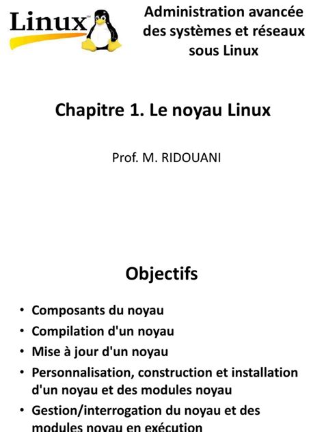 Chapitre 1 Kernel Pdf Unix Linux