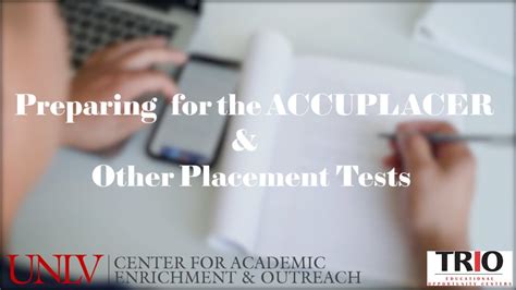 Preparing For The Accuplacer And Other Placement Tests Youtube