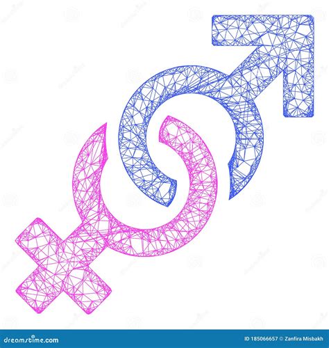 web network gender confrontation symbol vector icon stock vector