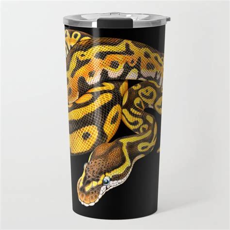 Ball Python Travel Coffee Mug By Tim Jeffs Art 20 Oz Mugs Ball