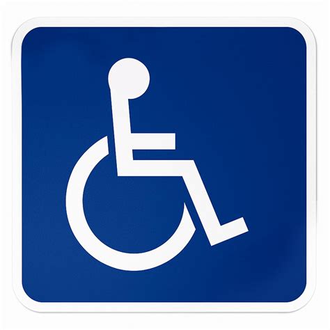 Handicap Accessible Parking Sign P Disabled Parking Sign 240 X 340