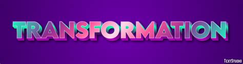 Transformation Text Effect And Logo Design Word