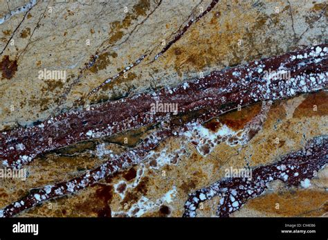 Cross Section Of Stone Stock Photo Alamy
