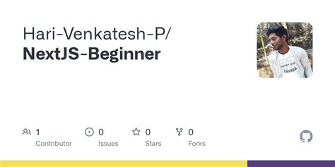 github hari venkatesh p nextjs beginner