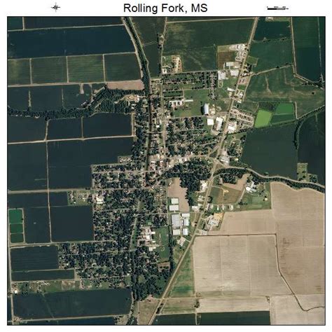Aerial Photography Map Of Rolling Fork Ms Mississippi
