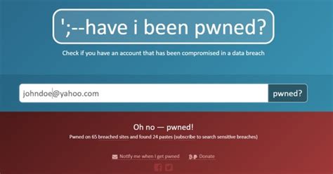 websites tell you if hackers stole your data