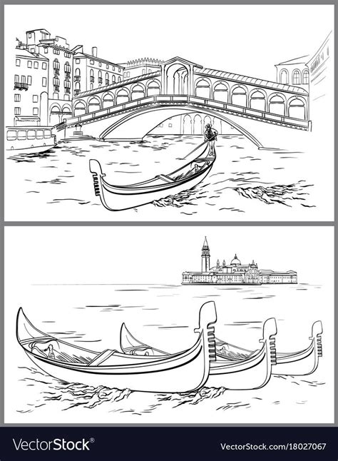 Рисунок венеция гондола 55 фото