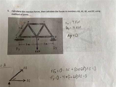 Solved Calculate The Reaction Forces Then Calculate The Chegg Com