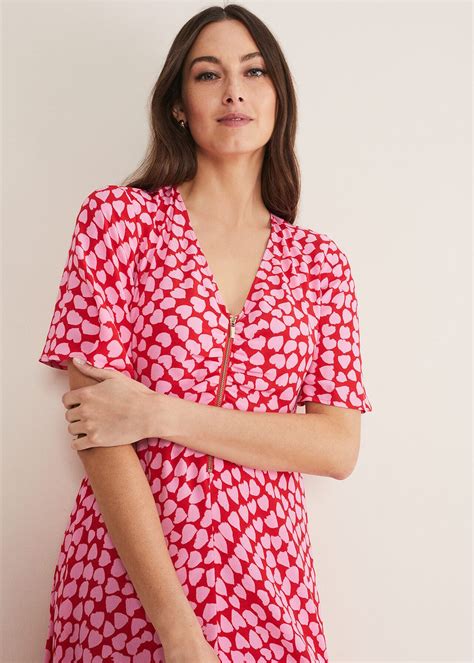 Darcie Heart Midi Dress Phase Eight Row