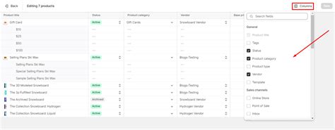 how to use the shopify bulk editor for multiple products