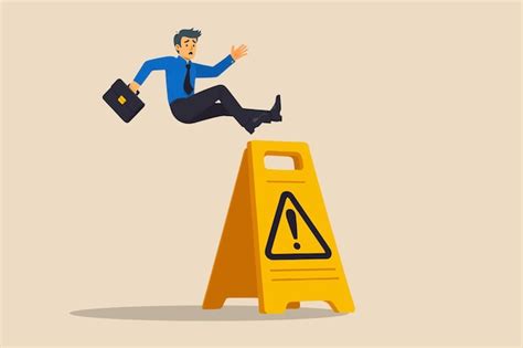 Premium Vector Mistake Caution Business Risk Or Problem Warning