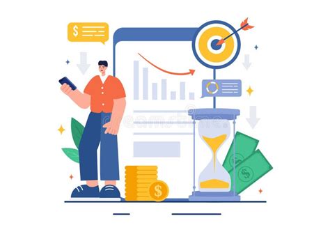 Cost Reduction Vector Illustration Depicting Decrease Price